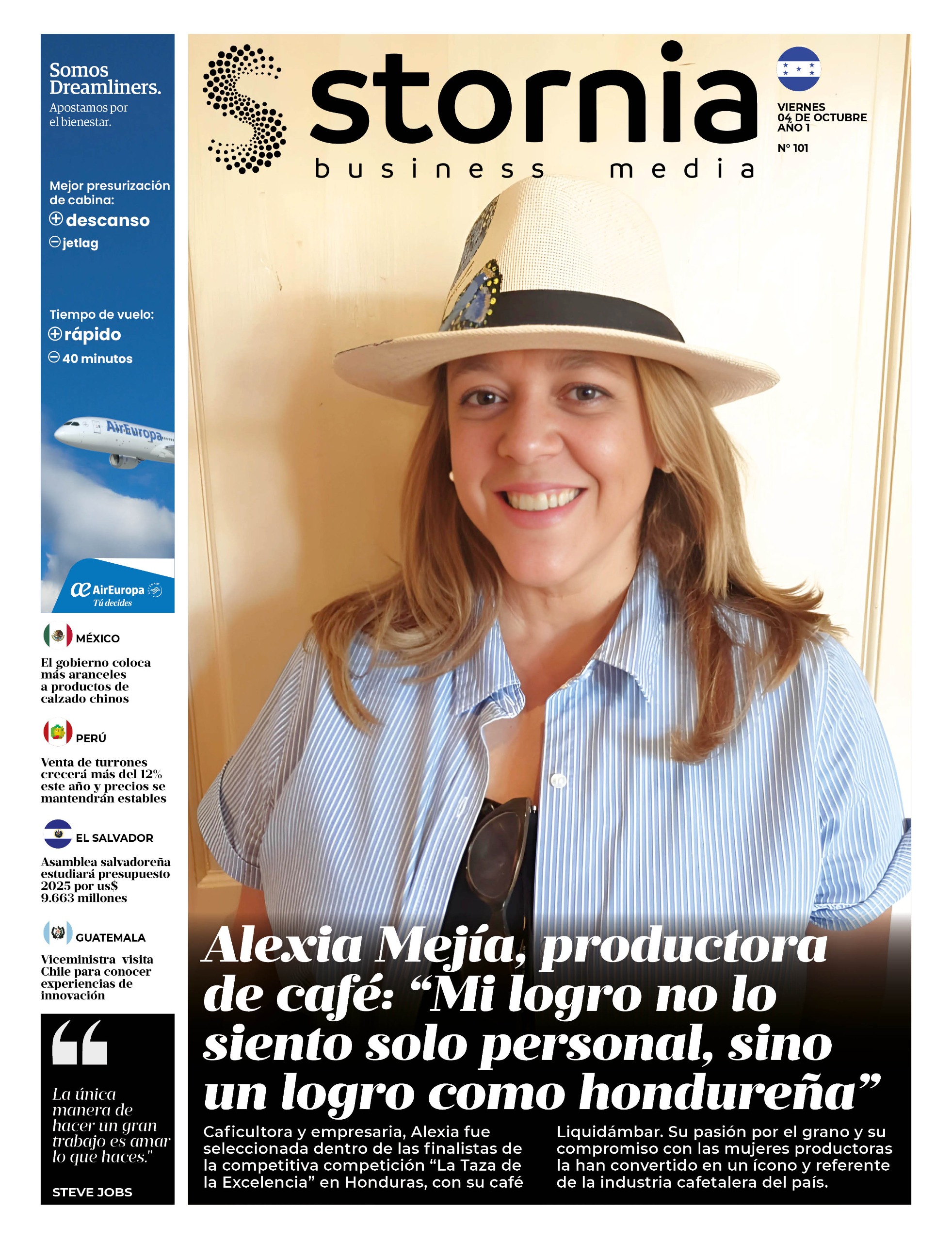 Honduras. Portada Alexia Mejía - Stornia