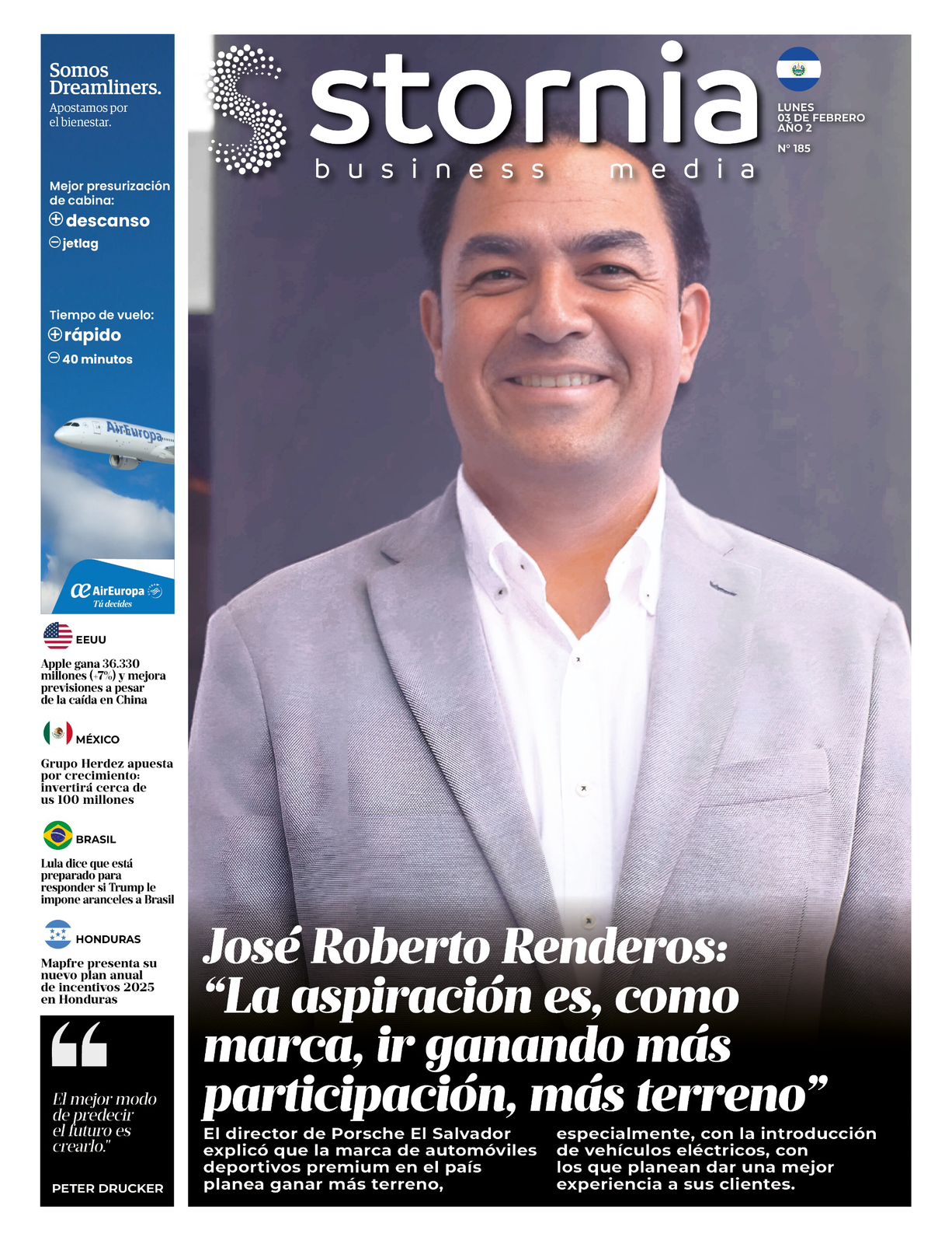 El Salvador. Portada José Roberto Renderos - Stornia